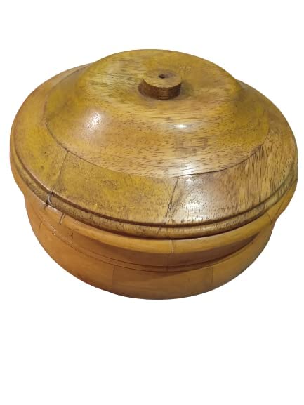 Wooden pot Multipurpose Air Tight Wooden Chapati Box/Casserole | Roti ...