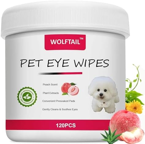Dog Eye Wipes, Tear Stain Remover for Dogs & Cats - 120pcs Remove Eye ...