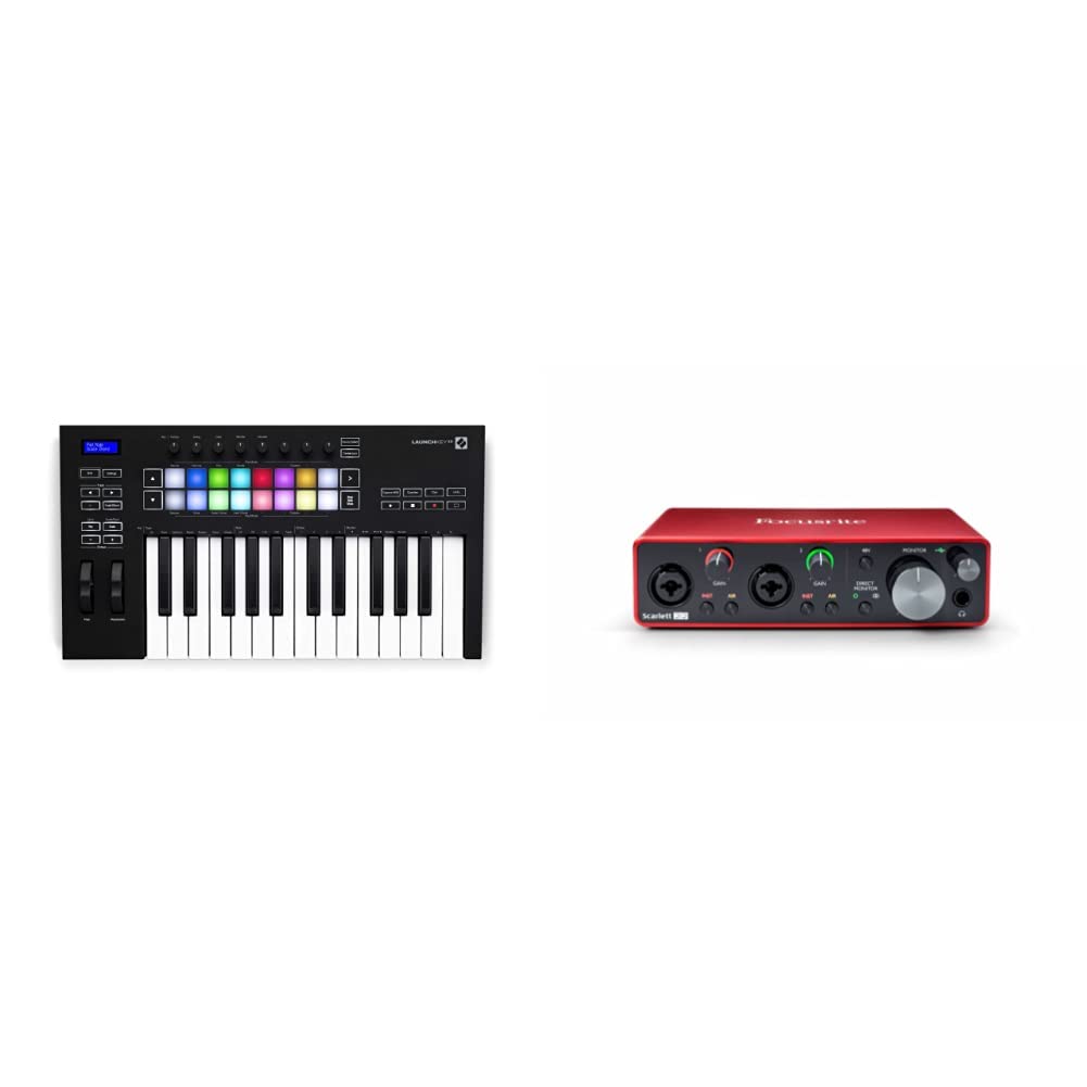 Snapklik.com : Launchkey 25 MK3 MIDI Keyboard Controller + Focusrite ...