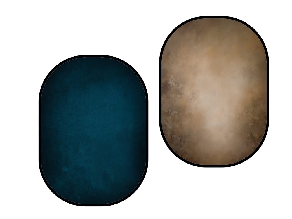 Kate Collapsible Backdrop Brown Blue Pop Up Background Portable for ...