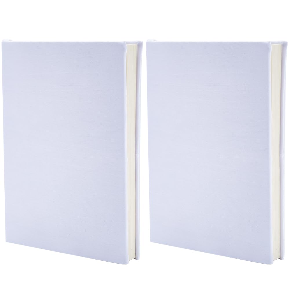 CRASPIRE Stretchable Book Cover 6"x9" White Elastic Notebook Wrap ...