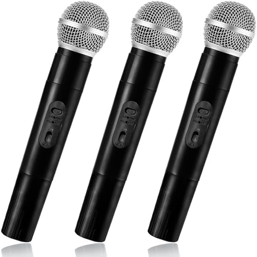 Amazon.com: Zddaoole 3 Pcs Microphone Prop - Plastic Fake Toy for Kids ...