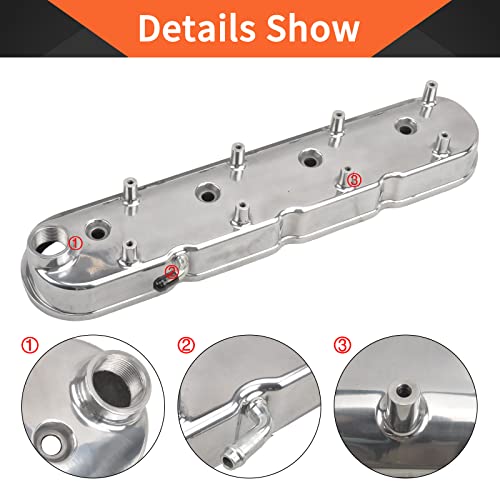 Snapklik.com : TBAPFS Fabricated Aluminum Engines Valve Covers