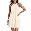 ZESICA Women's 2025 Summer Halter Dresses Sleeveless Ruffle Tiered ...