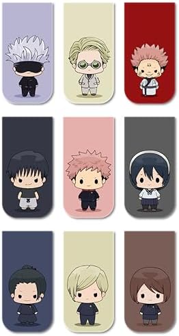 Anime Bookmarks Chibi - Set of 8 Magnetic Bookmarks | Best Gift for ...