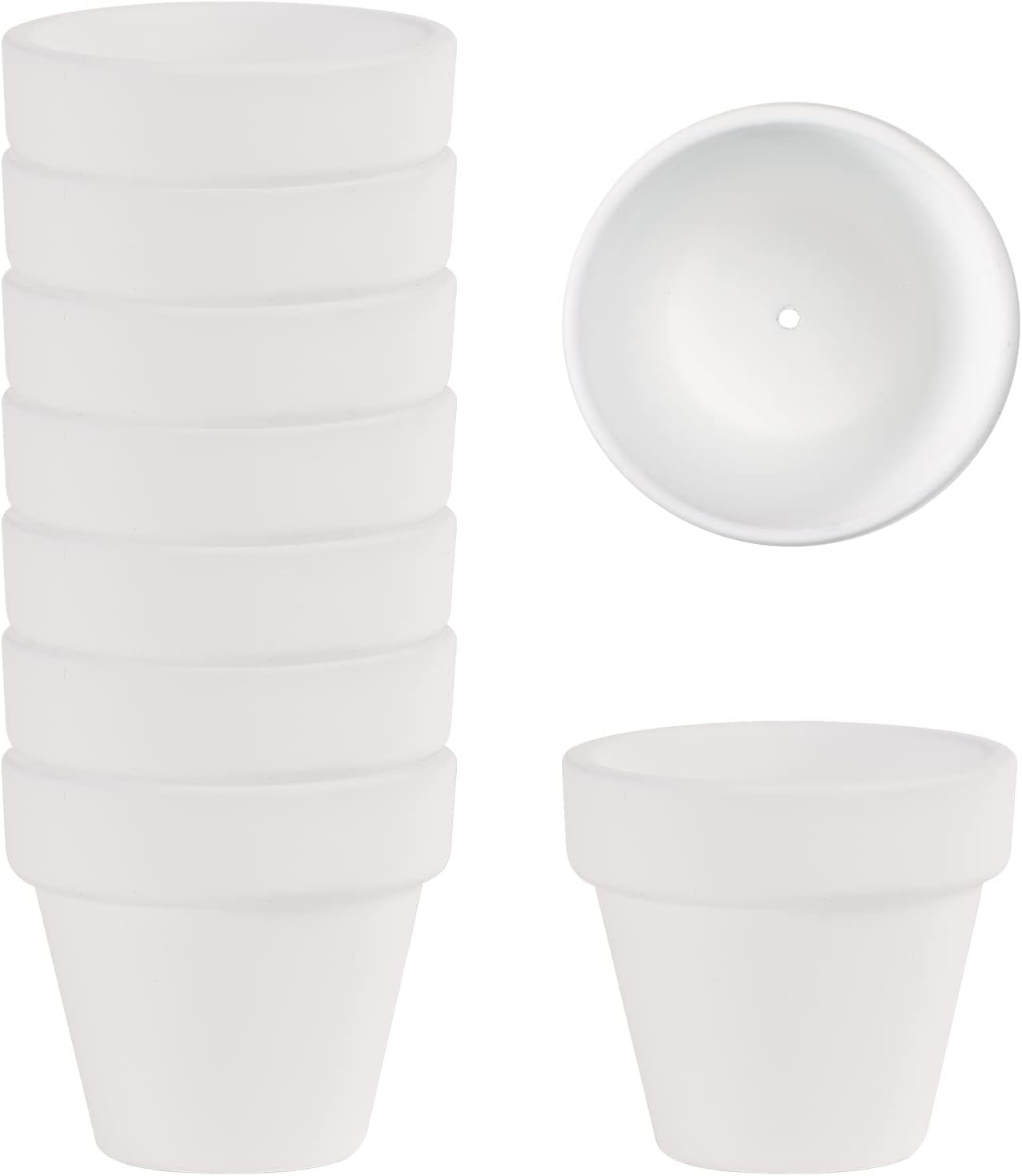 Amazon.com: Fun Express Mini Flower Pots Bulk Ceramic - Set of 12 ...