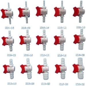 Amazon.co.jp: ERBER Plastic Barb Ball Valve Bi-Directional POM ...