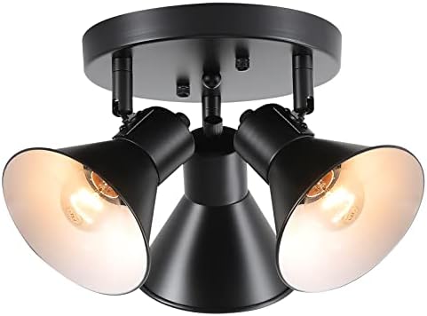 XHSESA EUL Multi-Directional Ceiling Spot Light,3-Light Industrial ...