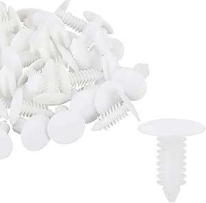40pcs 7mm Hole Dia Plastic Bolt Rivets Fastener Mudguard Bumper ...