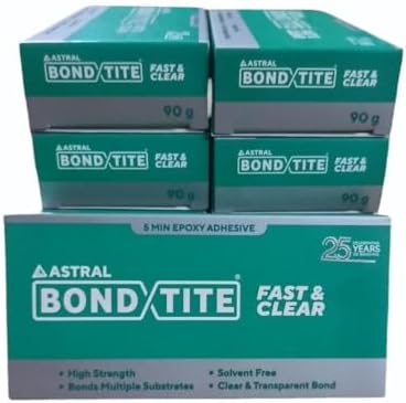 Astral Bond Tite Fast and Clear 180g - Pack of 2 Adhesive (90 g ...