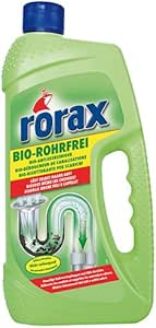 Rorax 6X Rohrfrei Bio-Power-Gel Abflußreiniger - 1 Liter, Entfernt ...