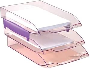 CEP Ice pink letter tray for A4 and foolscap documents, EACH : Amazon ...