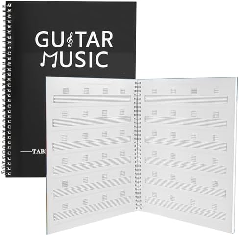 Amazon.com : HETOETF Guitar Tablature Notebook, Blank Sheet Music ...