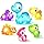 Baby Light Up Bath Toys: 6 Pack Dinosaur Water Activated Bath Toys for ...