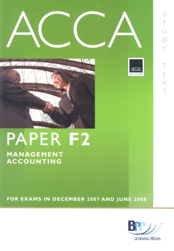 Buy ACCA (New Syllabus) - F2 Management Accounting: Study Text Book ...