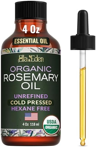 Amazon.com: Ella & Eden Rosemary Oil for Hair 100% Pure, Cold-Pressed ...