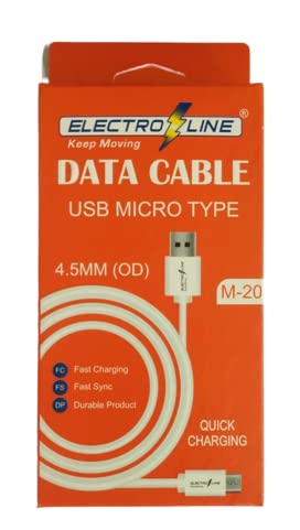Data Cable USB Micro Type 4.5MM (OD) Quick Charging : Amazon.in ...