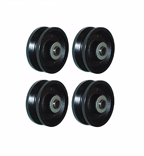 Material Handling Products YANJ Cast Iron Track Wheel Pulley U-Shaped ...