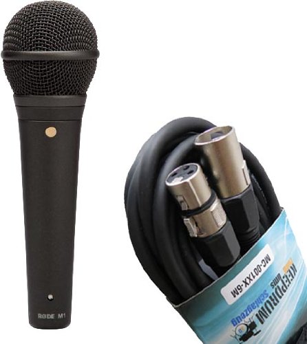 Rode M1 Dynamic Vocal Microphone, Black : Amazon.in: Musical Instruments