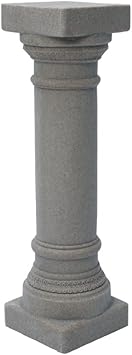 Amazon.com : Greek Column Statue – Natural Granite Appearance – Made of ...
