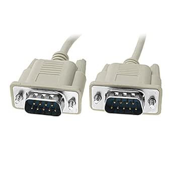 SJT® 1. 5M DB9 9-pin Male to Male Serial Converter Adapter Cable ...