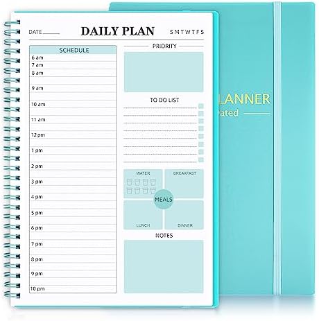Amazon.com : Daily Planner Undated, 7.3" x 10.2" Appointment Planner To ...