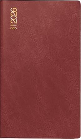 Pocket Diary Model Mini Planner D 15 '26 A6 Plastic Wine Red : Baier ...