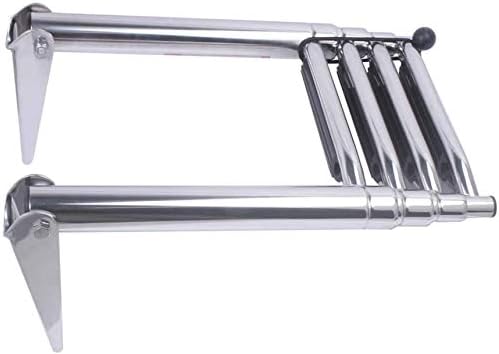 Amazon.com: 4 Step Boat Ladder 316 Stainless Steel Telescoping 4 Step ...
