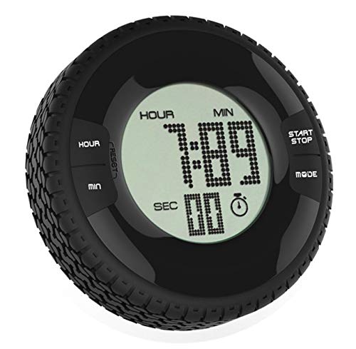 Tyre Shape Clock Portable Magnetic Countdown Round Creative Clock LCD ...