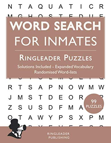 Word Search For Inmates: 99 Wordsearch Puzzles For Those Doing Time ...