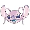 Star Cutouts SM456 Angel Lilo and Stitch Cardboard Mask : Amazon.co.uk ...