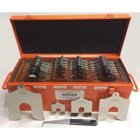 Slotted Shim Kit 2x2-5x5", Stainless Steel, Pk260: Amazon.com ...