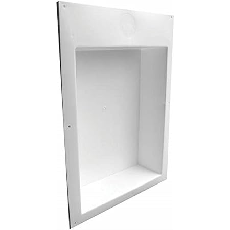 Amazon.com: Dryer Vent Box Metal White with Trim Ring for 2x4 Wall ...