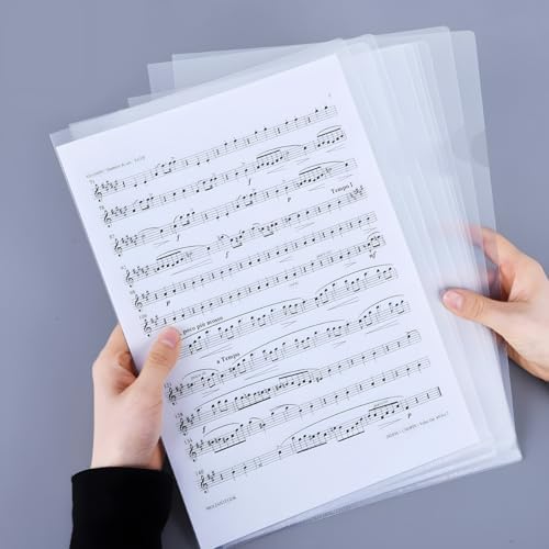 Amazon.com : YOWPEY 20PCS A4 Plastic Clear Document Folders Copy Safe ...