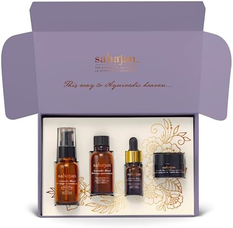 Amazon.com: Sahajan Discovery Gift Set of 4 Ayurvedic Facial Care ...