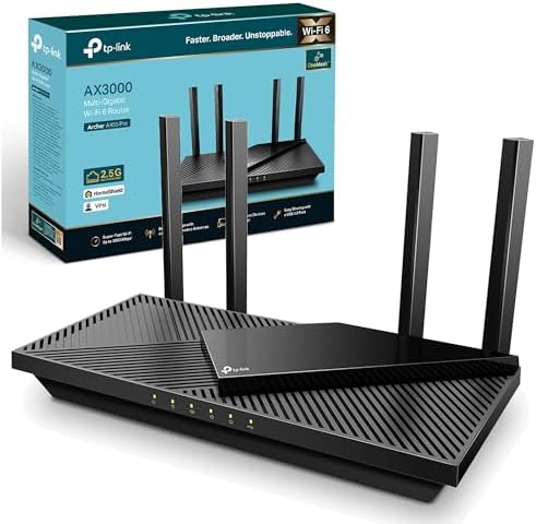 TP-Link AX3000 Multi-Gigabit Wi-Fi 6 Router with 2.5G Port, Dual-Band ...