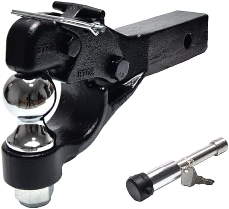 Amazon.com: Pintle Hitch with 2-Inch Trailer Ball, Stainless Steel ...