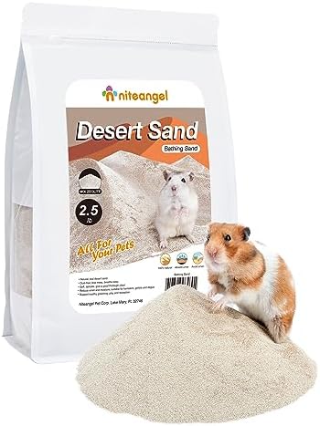 Niteangel Hamster Desert Bath Sand | No-Dust Bath or Potty Litter Sand ...