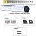 StarlandLed 10 Pack 6.6Ft/2M LED Black Aluminum Channel V Shape with ...