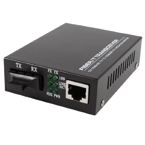 Generic US Plug AC 100-240V Fiber Transceiver Converter Single Model ...