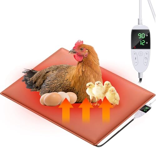 Amazon.com: GIFANK Chicken Heating Pad Chicken Coop Heater Temperature ...