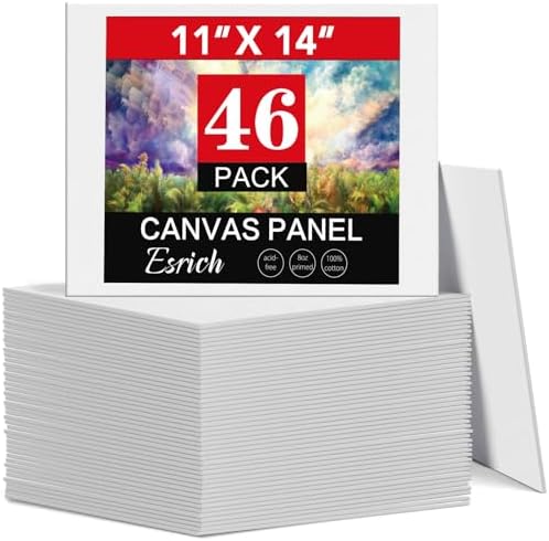 Amazon.com: CONDA Wood Canvas Boards 4 Pack 11 x 14 Wood Board for ...
