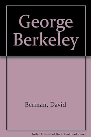 George Berkeley: Berman, David: 9780389209577: Amazon.com: Books