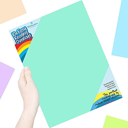 10 x A4 Colour Overlays to Aid/Support/Help Reading. Excellent Reading ...