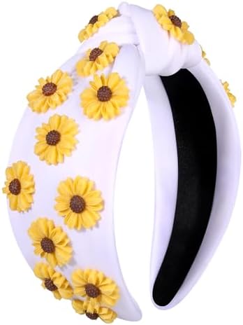 Amazon.com : Vokone Flower Headbands for Women Girls Crystal Jeweled ...