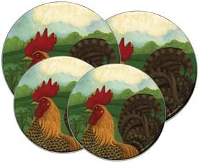 Amazon.com: Range Kleen Rooster Hallmark Round Burner Kovers: Home ...