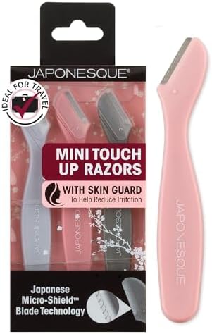 Amazon.com: JAPONESQUE Mini Touch Up Razors - Travel Size Dermaplaning ...