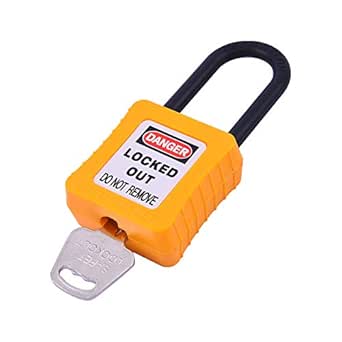 DE-ELECTRIC Safety Lockout Padlock Keyed Different - LM-DEPL-KD-Y ...