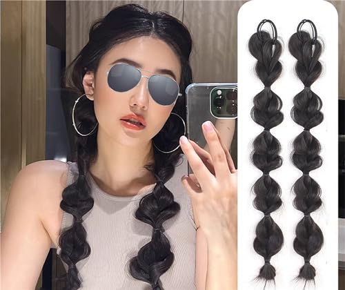 20 Playful Bubble Braid Inspirations: Bounce into Style - 160grams