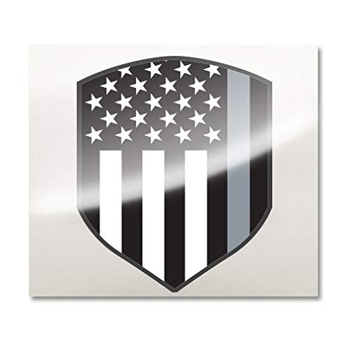 Amazon.com: Thin Gray Line USA American Flag Correctional Officer Decal ...